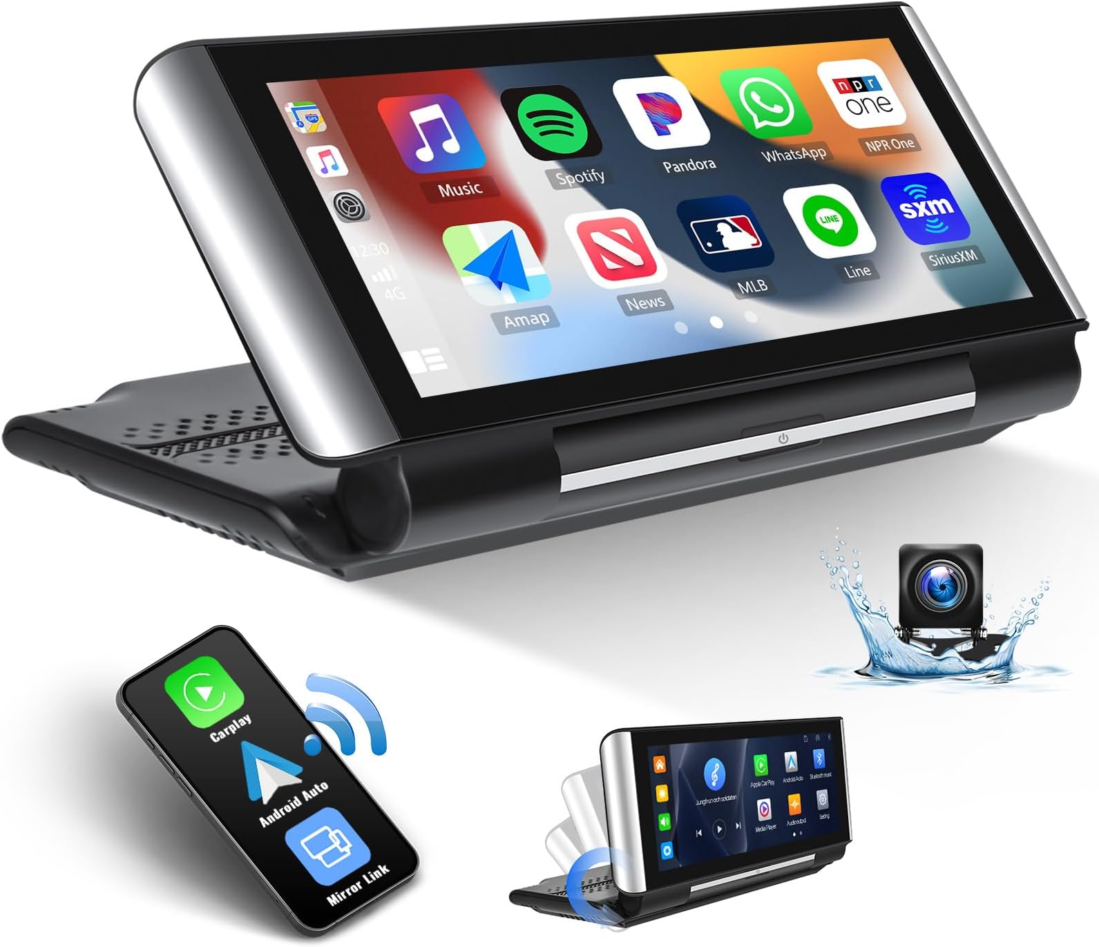 Amazon.com: Newest Wireless Carplay Portable Car Stereo, 6.86-Inch ...