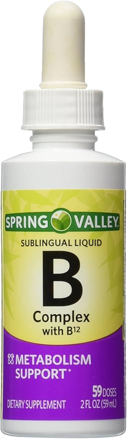 Amazon.com: Spring Valley - Vitamin B-Complex Sublingual Liquid, 2 ...