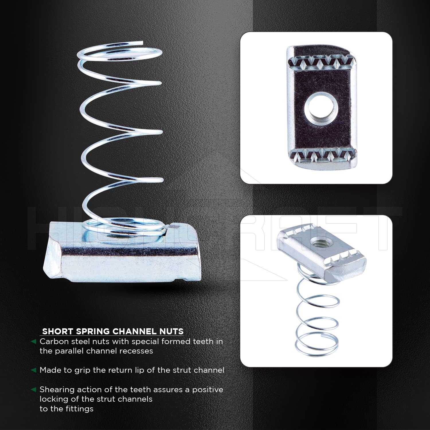 Snapklik.com : Highcraft OTDT-A70 5/8 Inch Thread X 1-3/8 Inch Strut ...