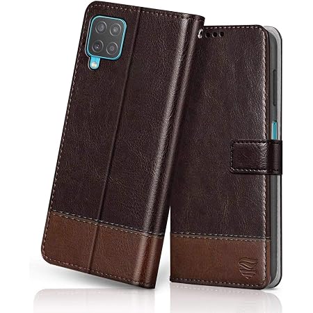 Pikkme Galaxy M12 / F12 / A12 Leather Magnetic Flip Wallet Case Cover ...