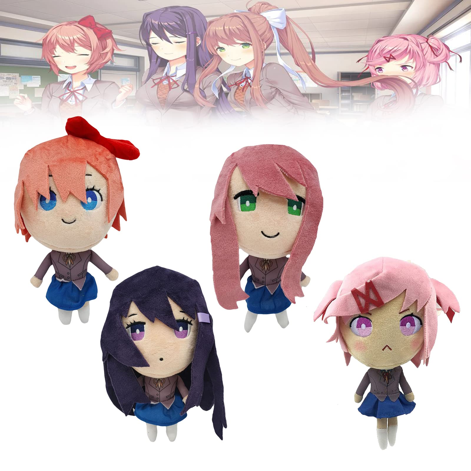 Buy Doki Doki Literature Club Plush, Cute Ddlc Sayori/Yuri/Natsuki ...