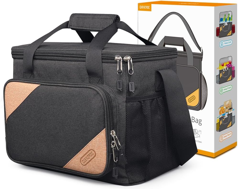 QUENZROC Sac repas isotherme pour Femme Homme, Sac à déjeuner Lunch Box ...