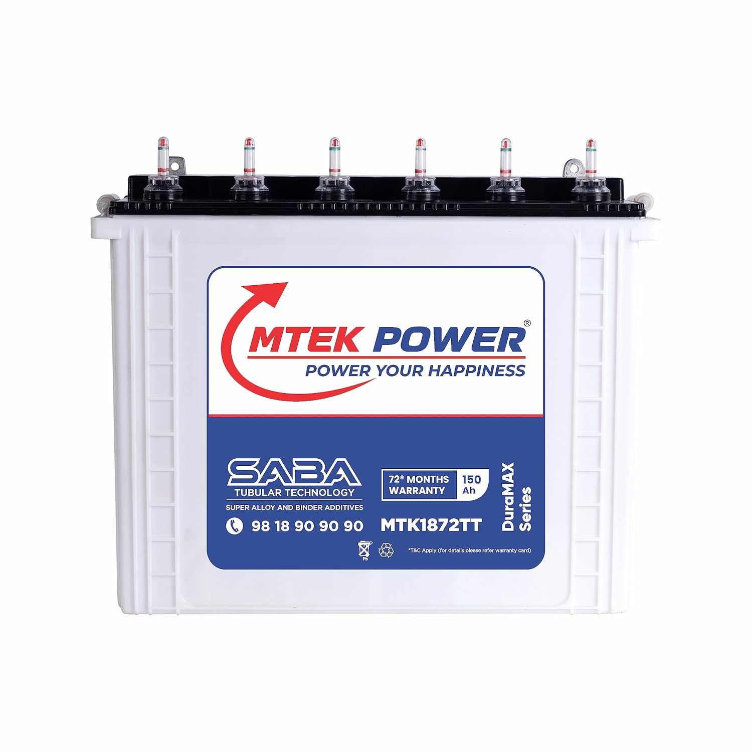 MTEK Power Duramax MTK1872TT 150Ah/12V Inverter Battery with All New ...