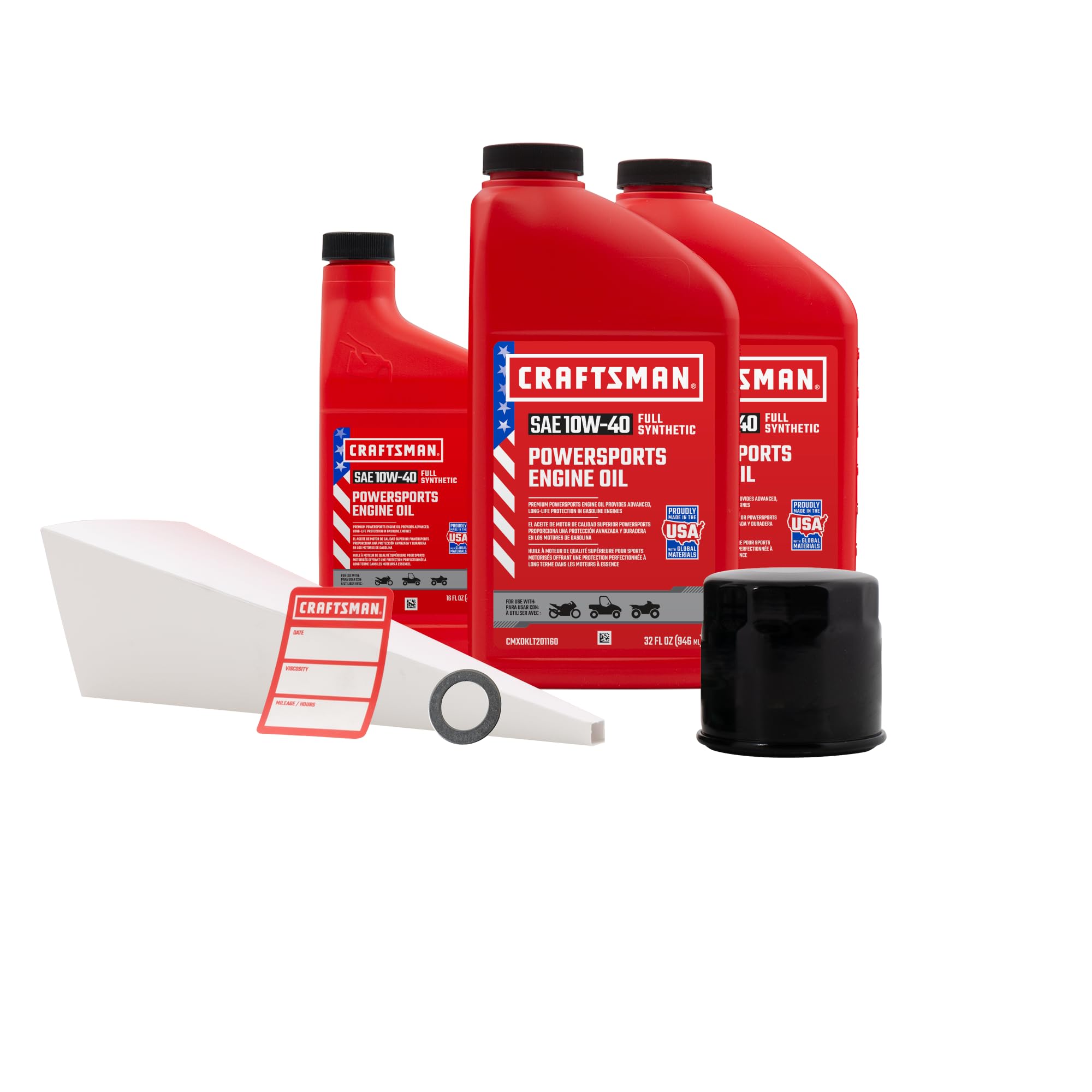 Amazon.com: CRAFTSMAN Oil Change Kit compatible with Kawasaki KAF820 ...