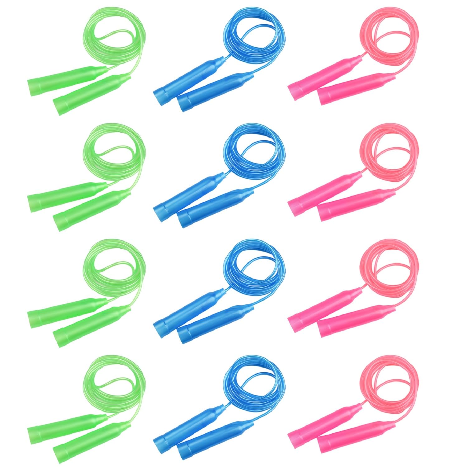 JNAWA 12pcs Kids Jump Rope Suit Color Jump Rope Pearlescent Adjustable ...