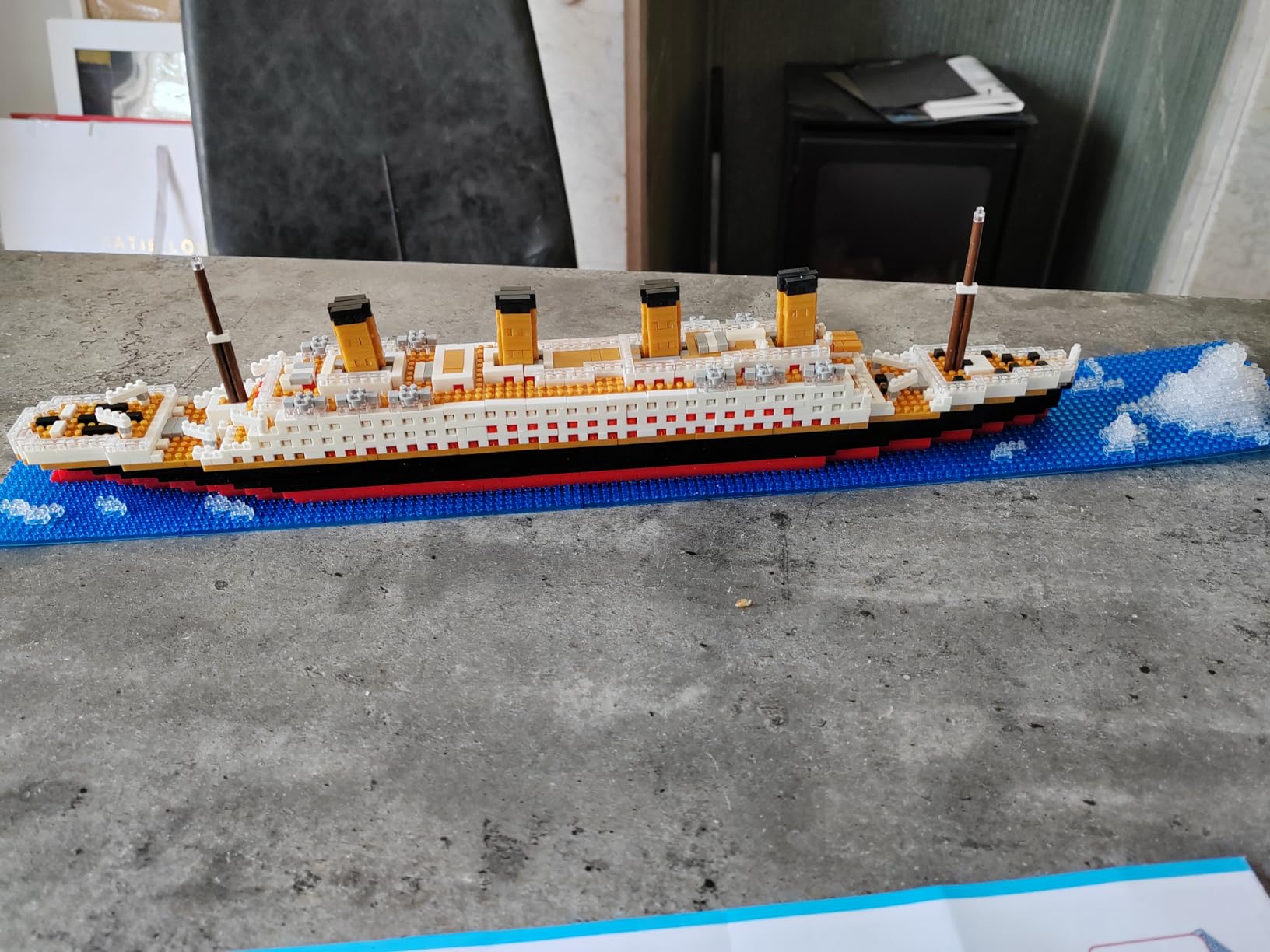 Titanic Model Building Block Set, 1878 Pcs Cruise Ship Building Blocks ...