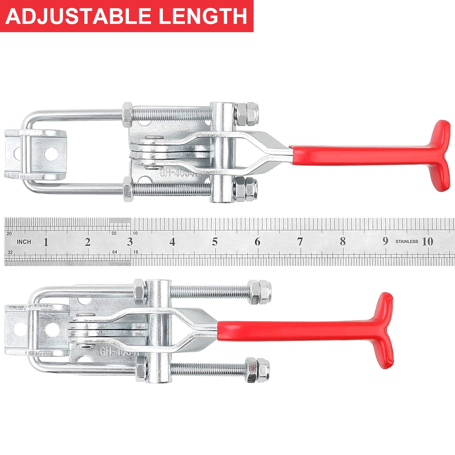 Snapklik.com : 2Pack Adjustable Toggle Clamp 1000Lbs Capacity, Heavy ...