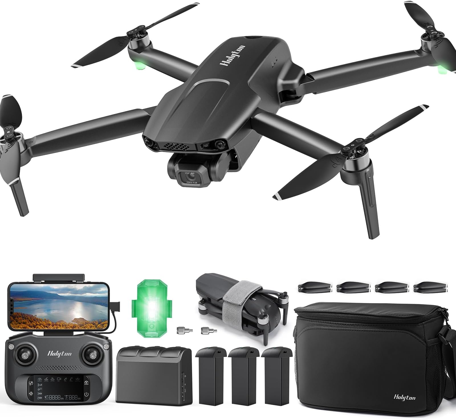 Amazon.com: Holy Stone HS600 2-Axis Gimbal Drones with Camera for ...