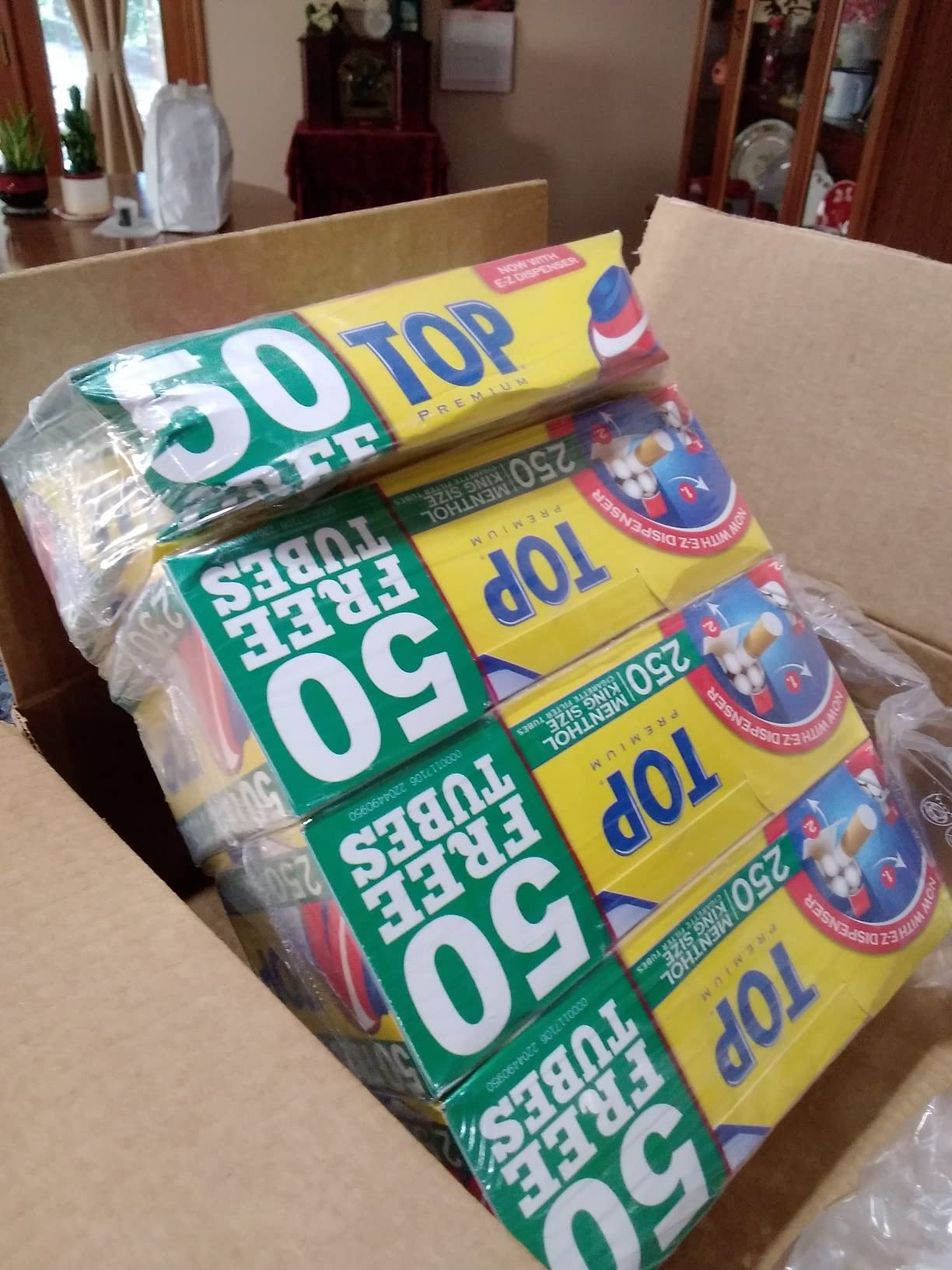 Amazon.com: Top Menthol RYO Cigarette Tubes - King Size - 250ct Box (4 ...