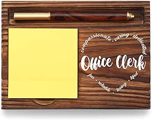 Amazon.com : Office Clerk Gift Sticky Note Holder, Office Clerk ...