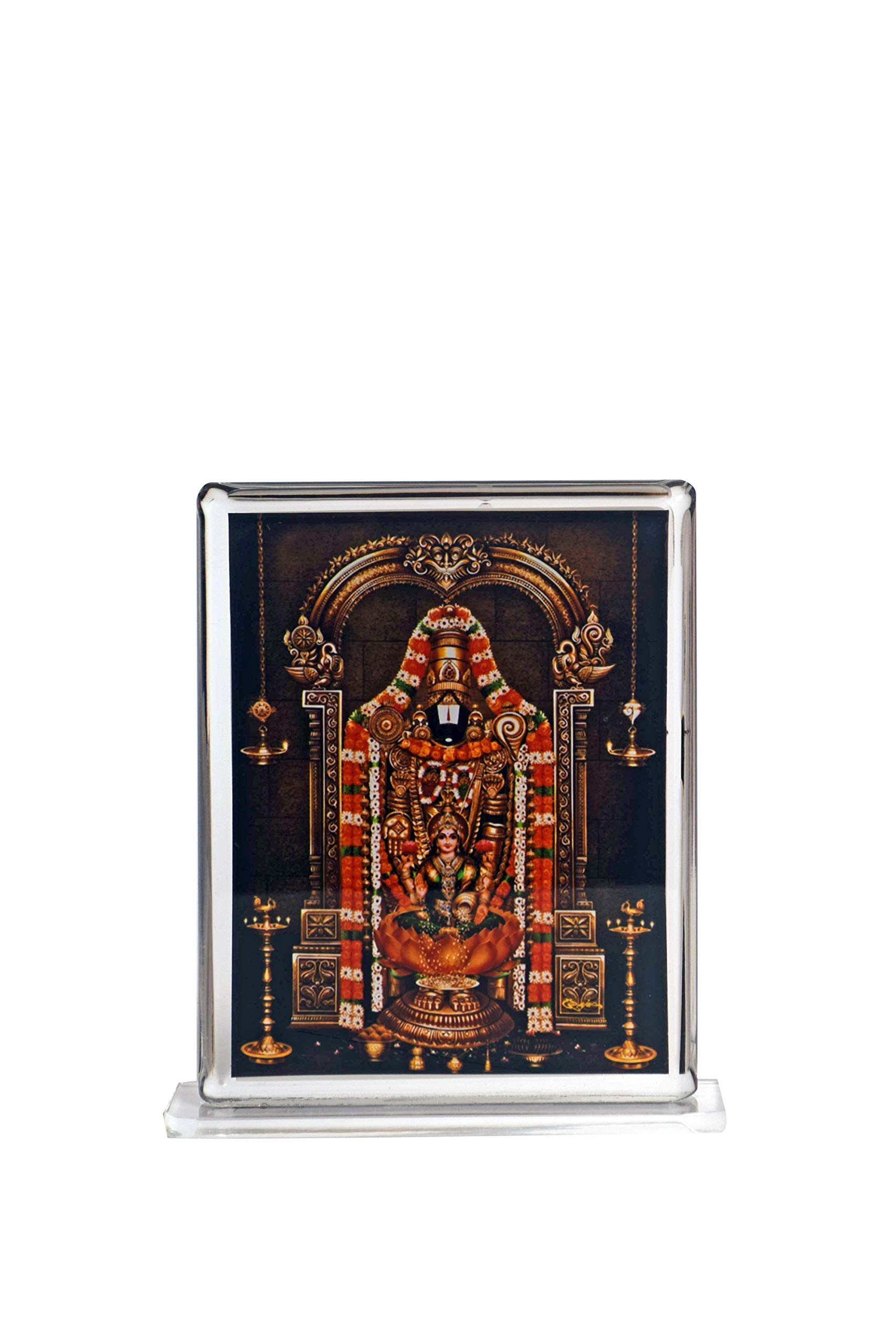 Buy Tirupati Balaji Acrylic Photo Frame / Car Stand - Tirupati Balaji ...