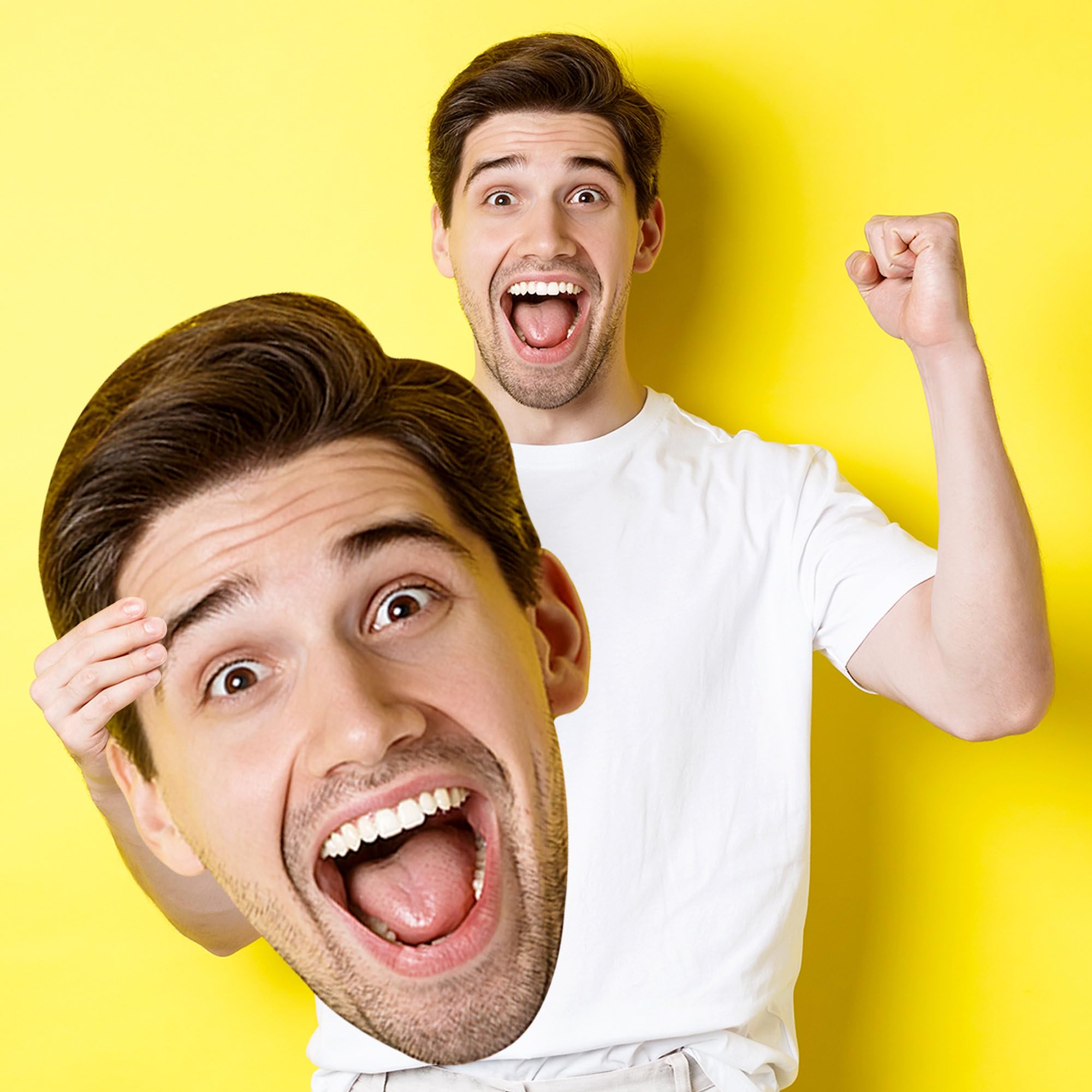 Amazon.com: Big Head Cutout, Fat Heads on Stick Custom Photo, Giant Fun ...