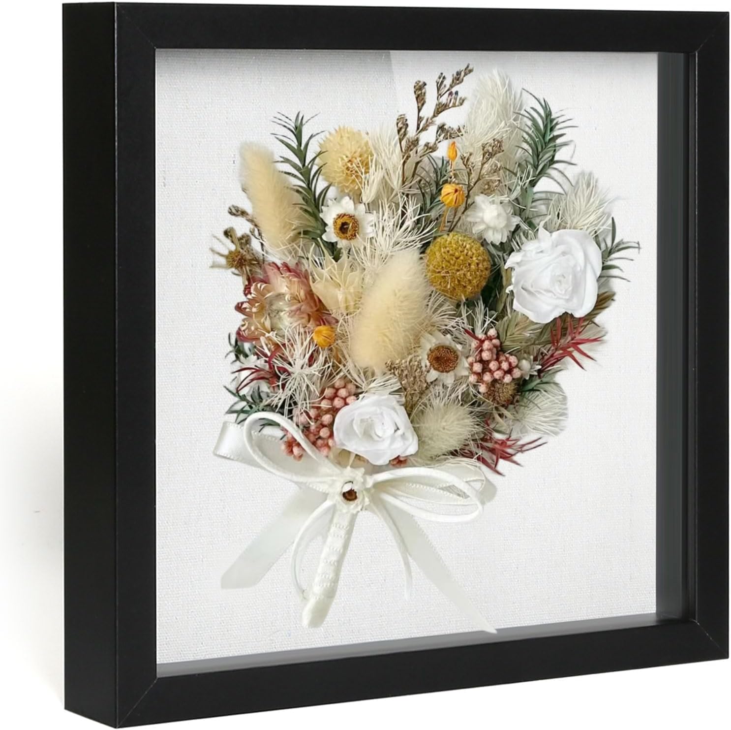 Amazon.com - Muzilife 10x10 Shadow Box Picture Frame with Linen Board ...