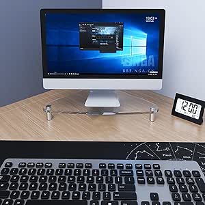 Amazon.co.jp: Corner Monitor Stand Triangle Acrylic Screen Stand ...