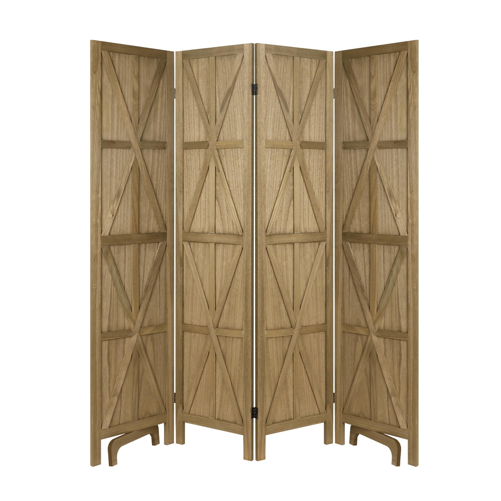Ecomex4 Panel Room Divider Fully Assembled 5 6ft Wood Room | Desertcart ...