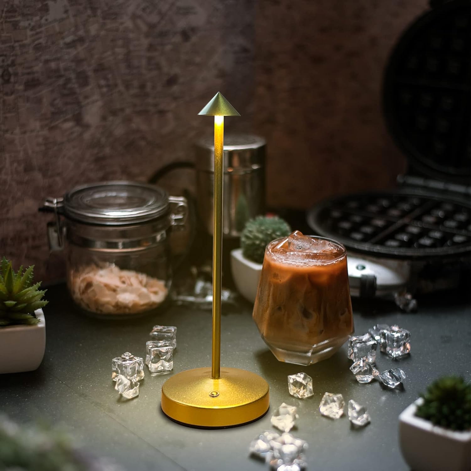 maglaw Rechargeable Cordless Table Lamp,Small Table Lamp,Portable LED ...