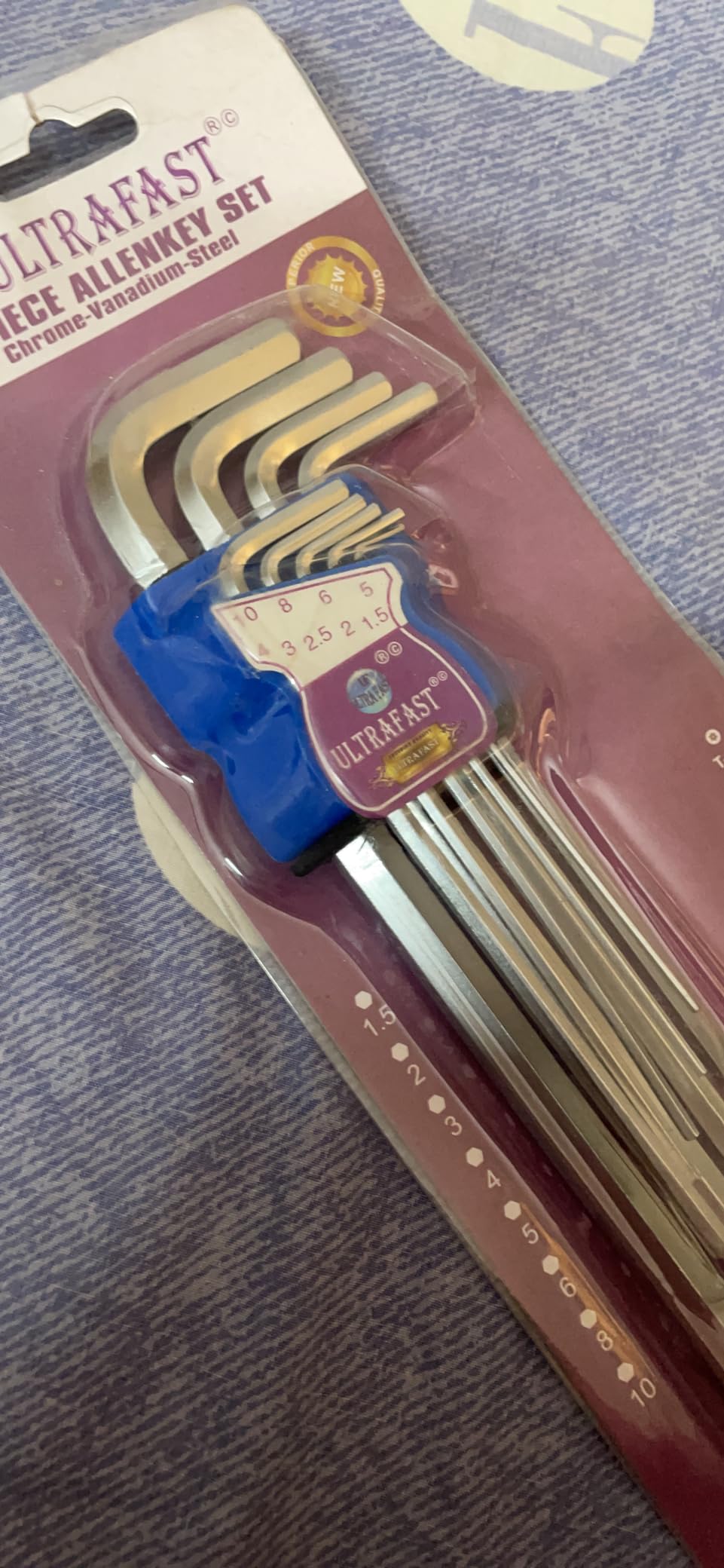 ULTRAFAST 9-Piece Torx Key Set Long Arm Allen Wrench keys Chrome ...