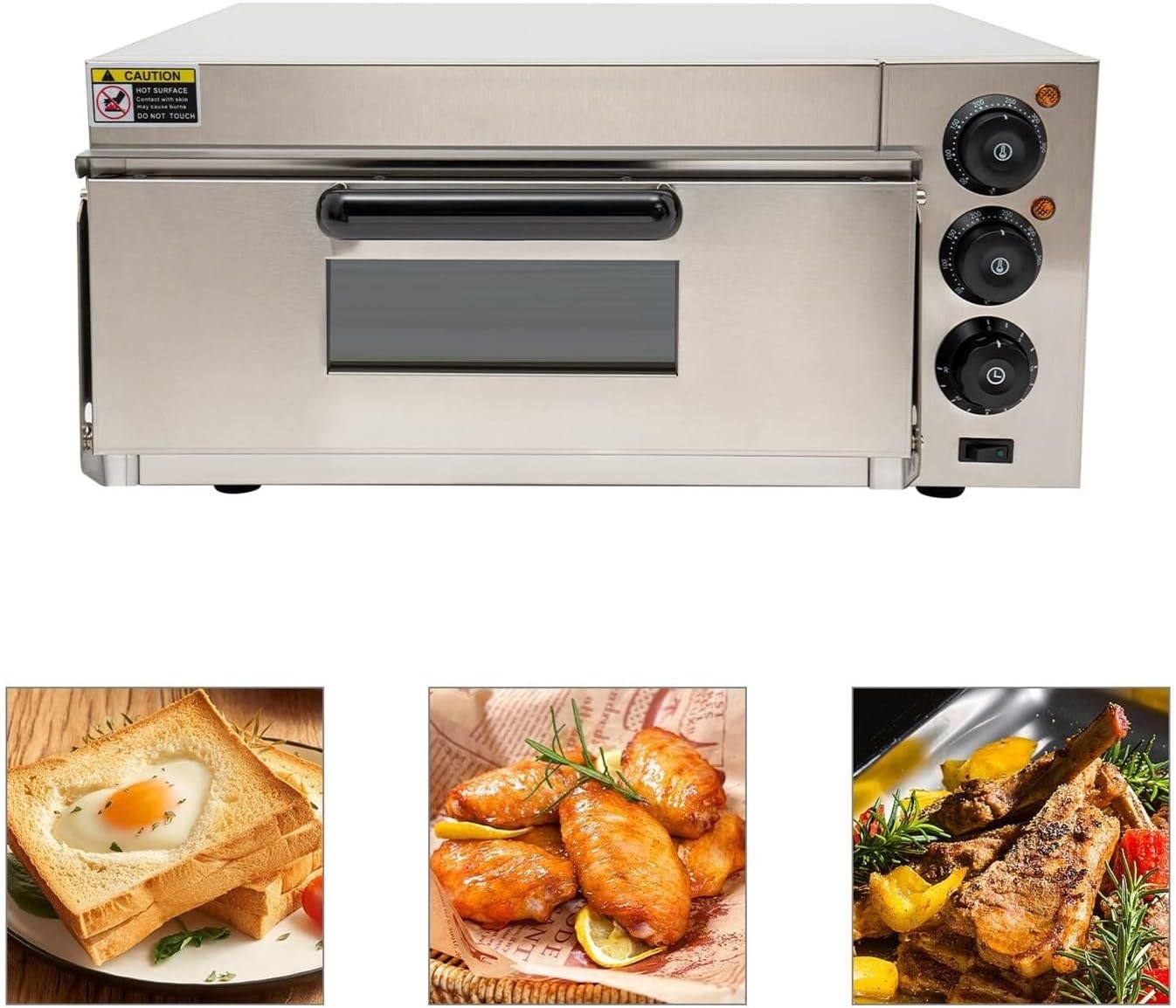 Amazon.com: Indoor Pizza Oven, 22.4 In 1.8KW Electric Pizza Oven w ...