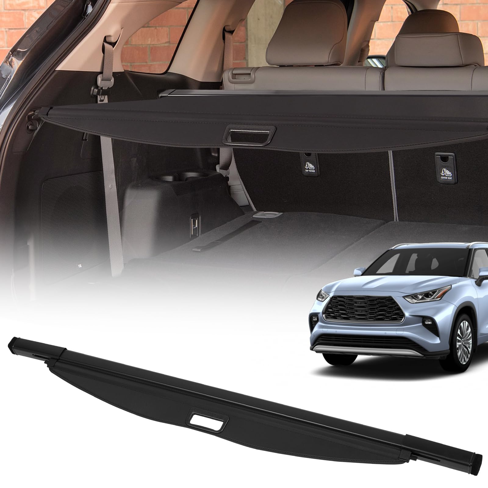 Snapklik.com : Cargo Cover For Toyota Highlander 2020-2024 2025 Cargo ...