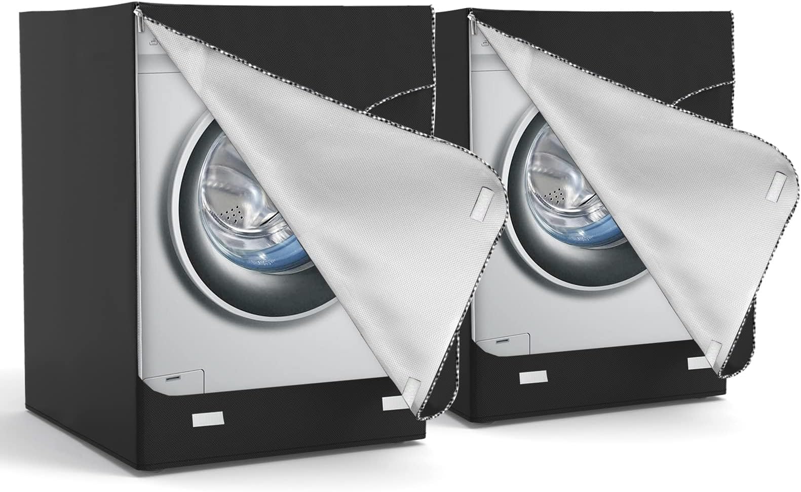 Amazon.com: Washing Machine Cover Waterproof (2 Pack), Fit for Outdoor ...