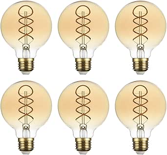SD LUX G25 Dimmable Vintage Globe Light Bulbs Retro Decorative LED ...