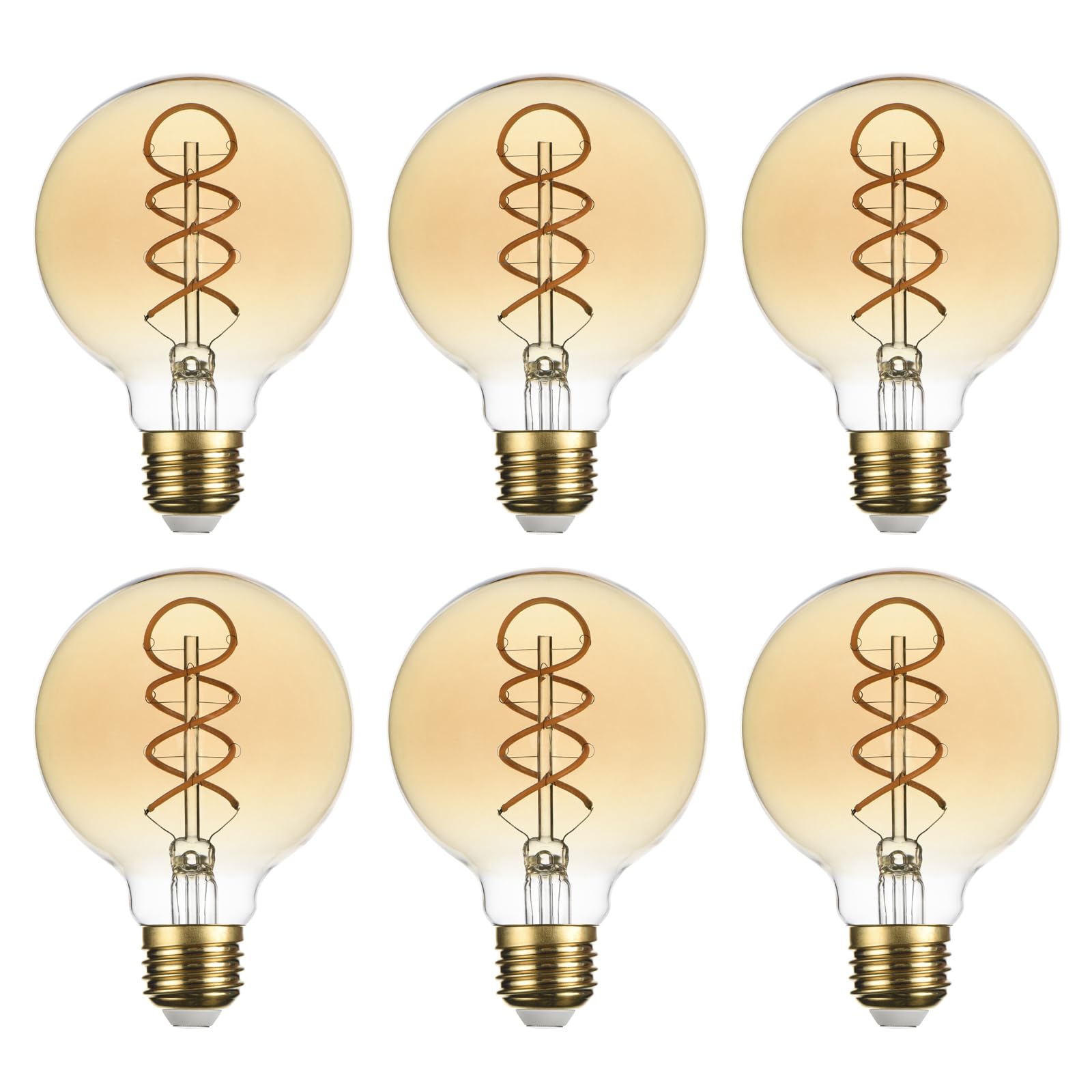 SD LUX G25 Dimmable Vintage Globe Light Bulbs Retro Decorative LED ...