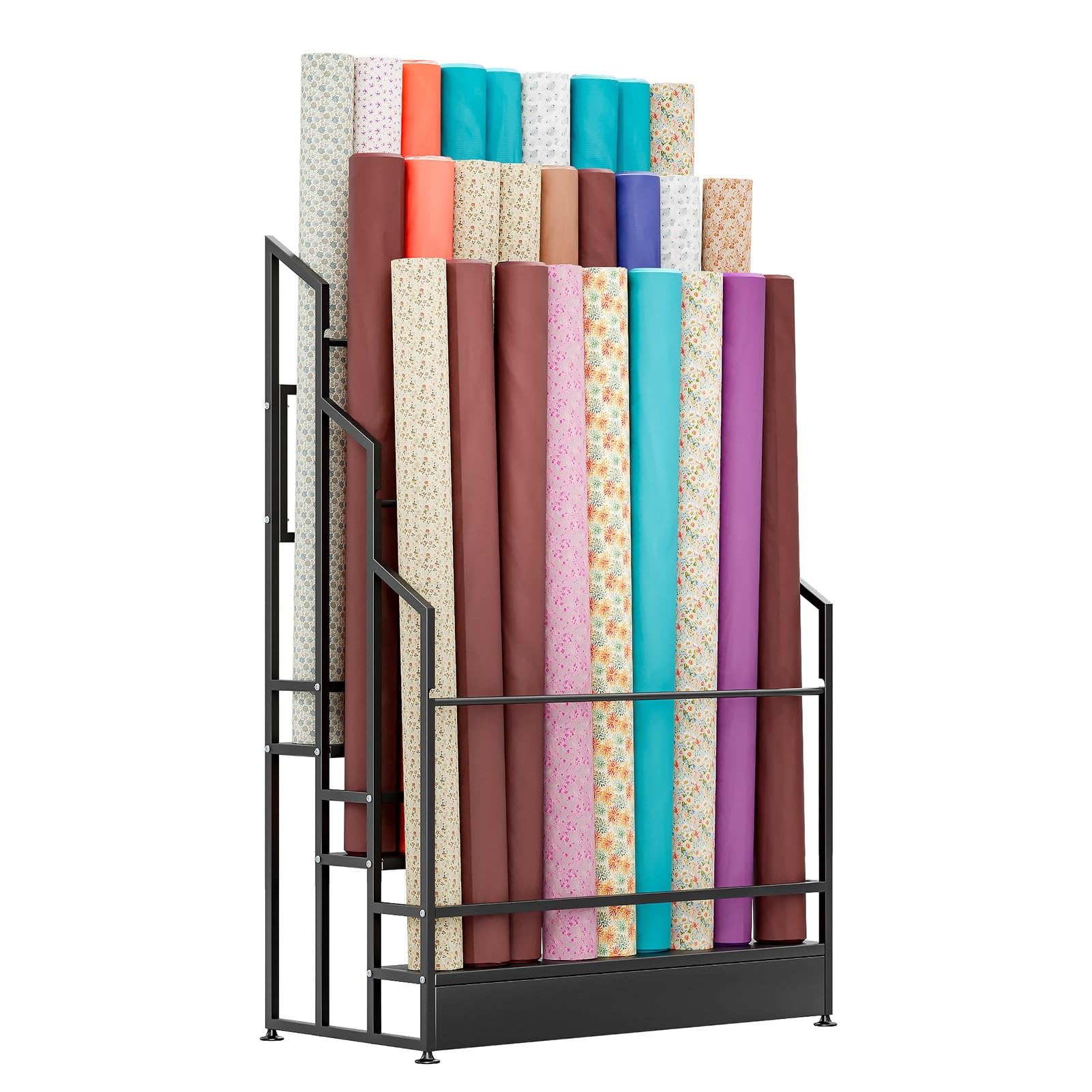 Snapklik.com : Commercial Textile Fabric Roll Organizer Holder, 3 Tier ...