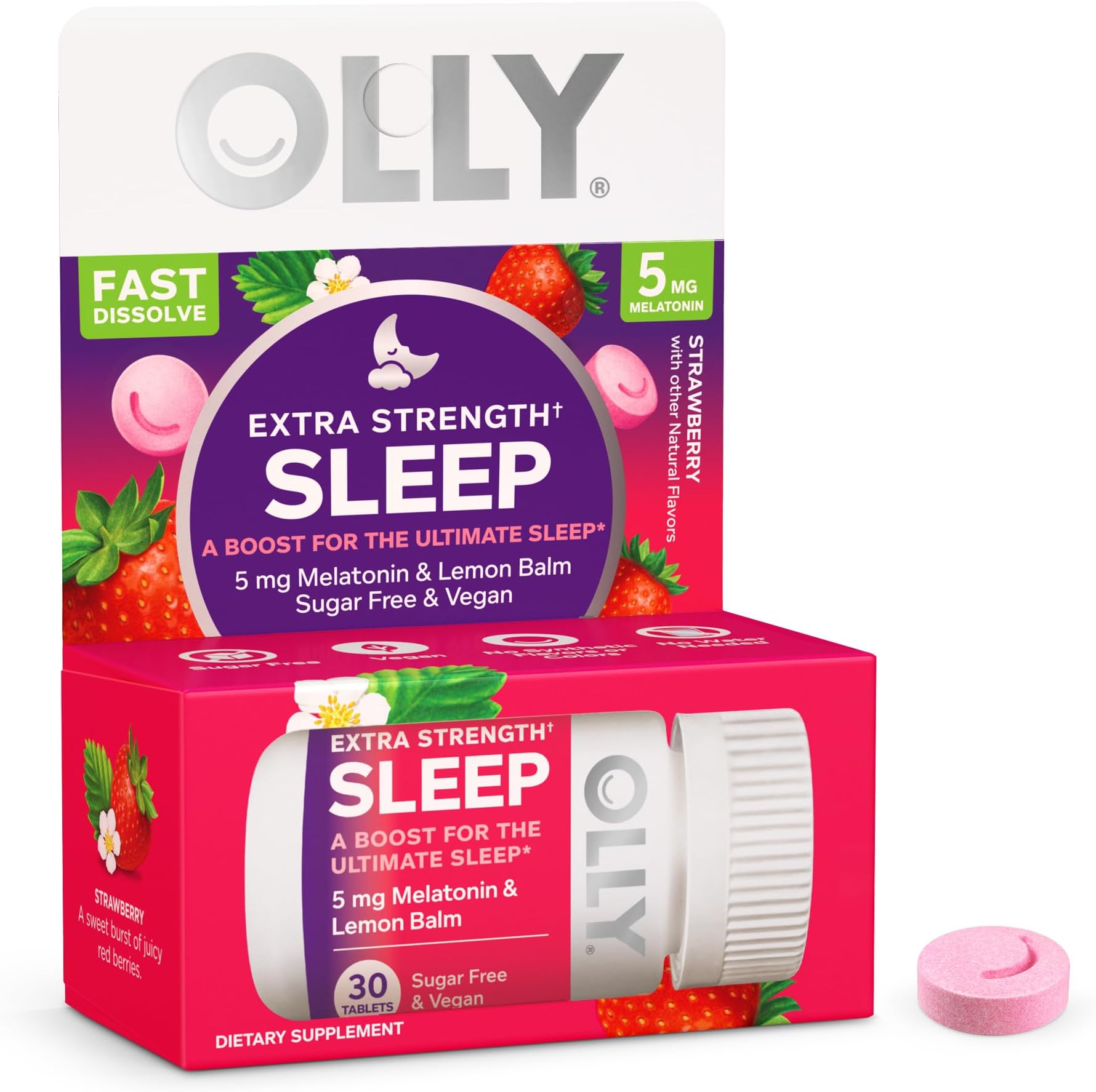 Amazon.com: OLLY Ultra Strength Sleep Softgels, 10mg Melatonin, L ...
