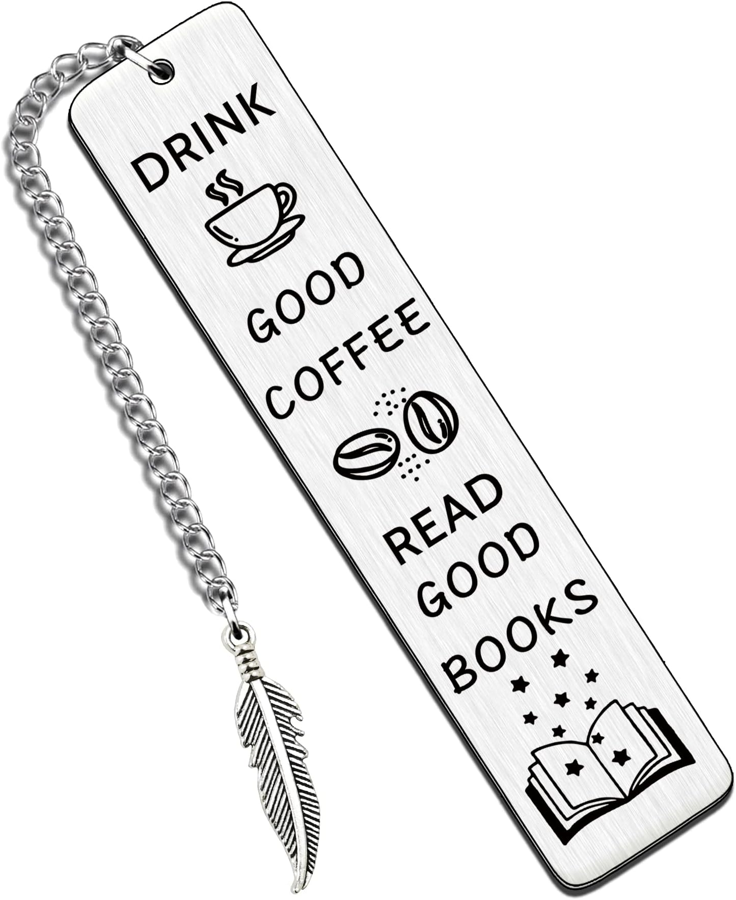 HULALA Book Lovers Gifts Metal Bookmarks for Book Lovers Coffee Lovers ...