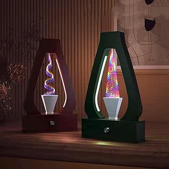 Modern Table Lamp, Anti Gravity Water Flow lamp LED Spiral Lamp for ...