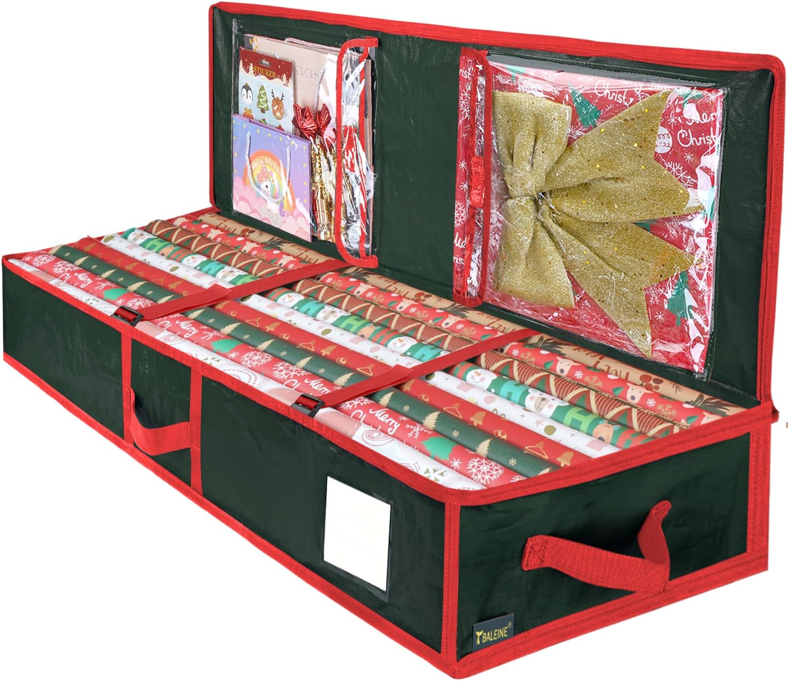 Amazon.com: BALEINE SOFT Christmas Wrapping Paper Storage Bag, 40 ...