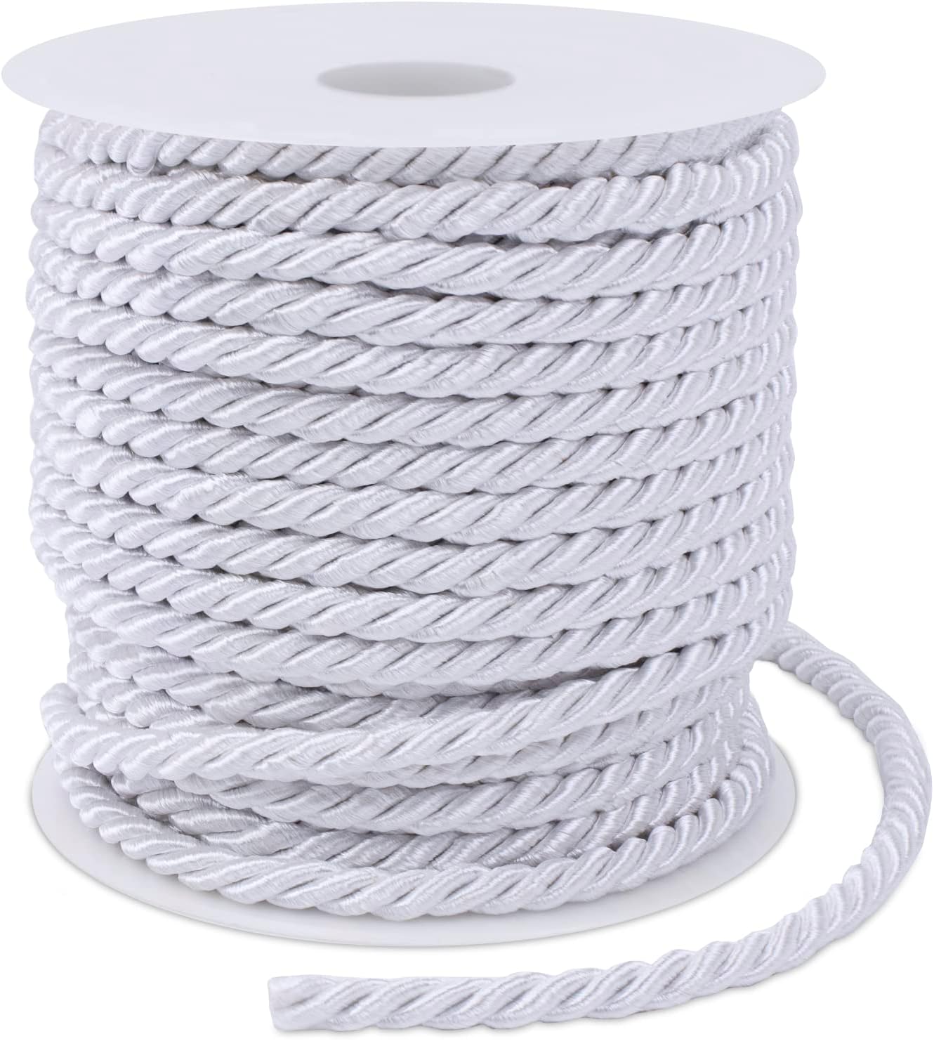 5mm Macrame Cord, 60 Feet Thick Twisted Cord Trim Rope for Curtain ...