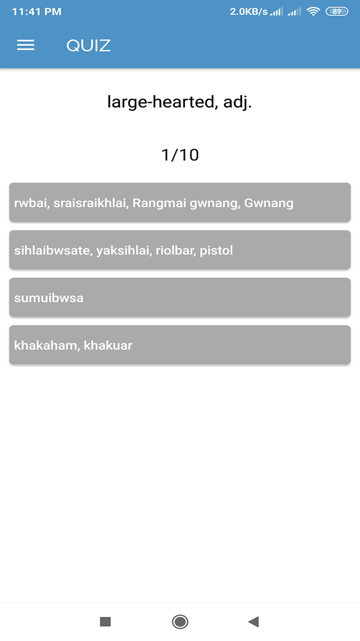 Kokborok Dictionary - App on Amazon Appstore