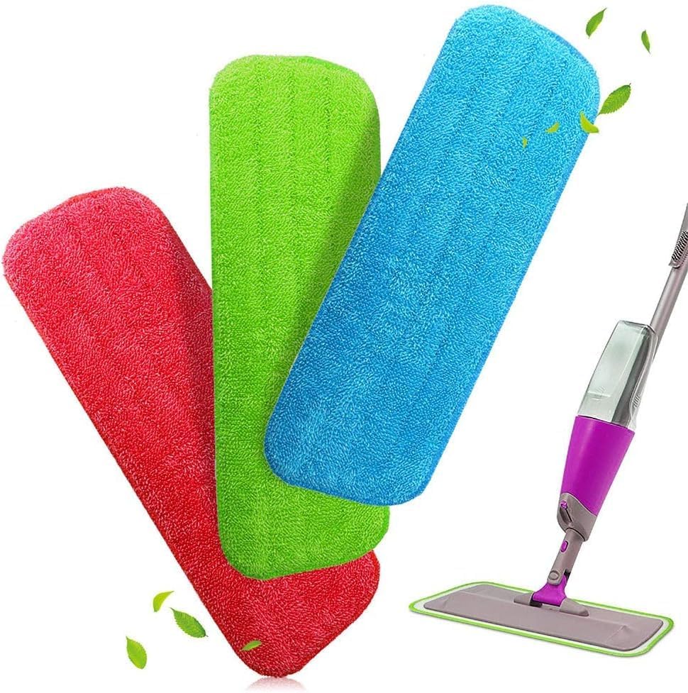 ERKOON Mopa Almohadillas de Microfibra para mopas en Spray y mopas de ...