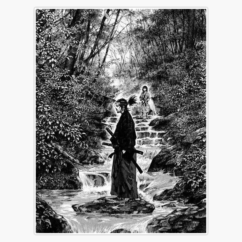 Amazon.com - Manga Vagabond Musashi Miyamoto Sticker Vinyl Waterproof ...