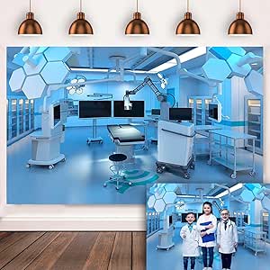 Amazon.com : KIKIDOR Hospital Operating Room Backdrop Doctor Surgery ...