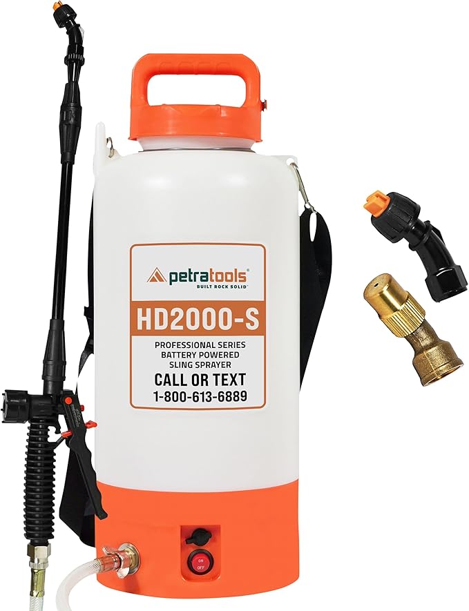 Amazon.com : PetraTools 2 Gallon Battery Powered Sprayer - HD2000-S ...
