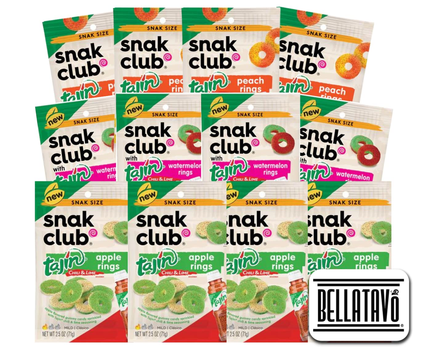 Amazon.com : Gummy Rings Variety Pack. Includes Twelve 2.5 Oz Snack ...