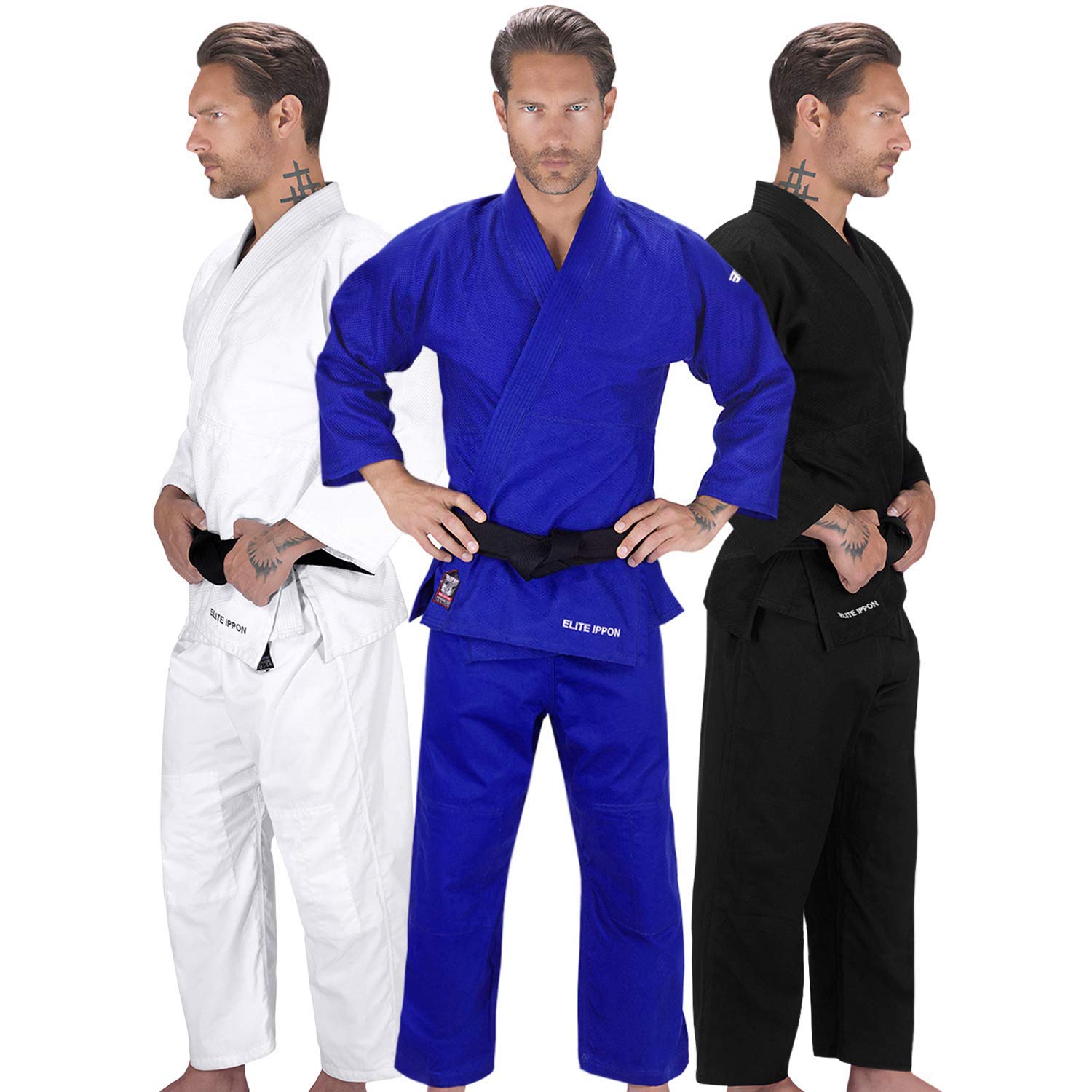 Buy Elite Sports Adult Judo GI Uniform Double Weave IJF Approved Judo Suit Kimono GIS Online at ...