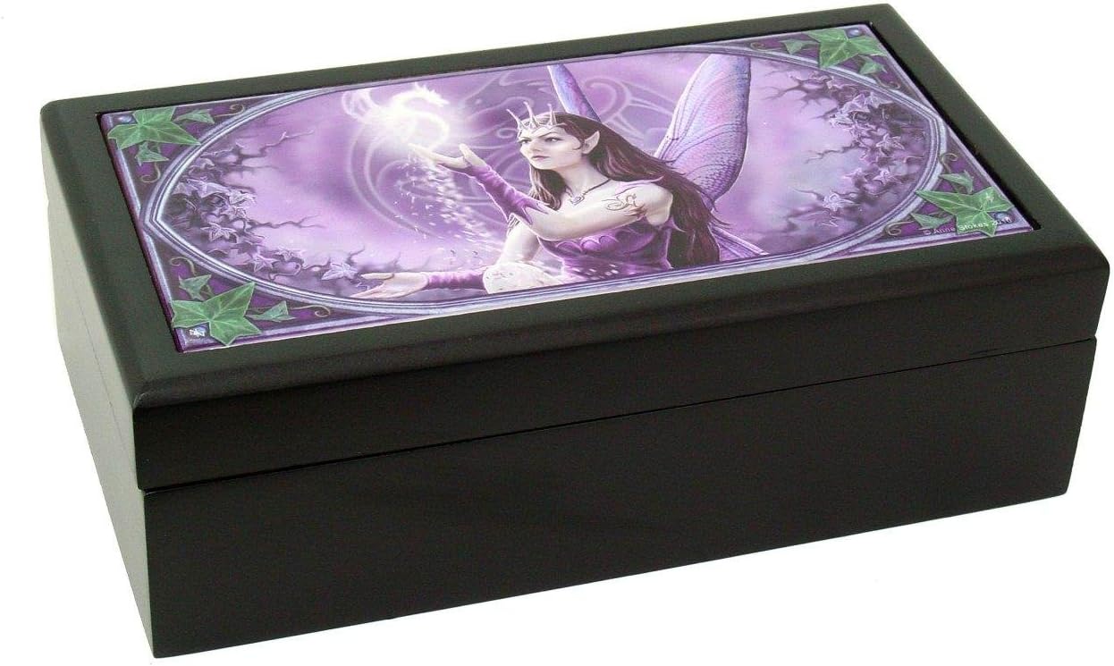Amazon.com: ACK Anne Stokes Celtic Fairy Large Tile Trinket Box 99053 ...