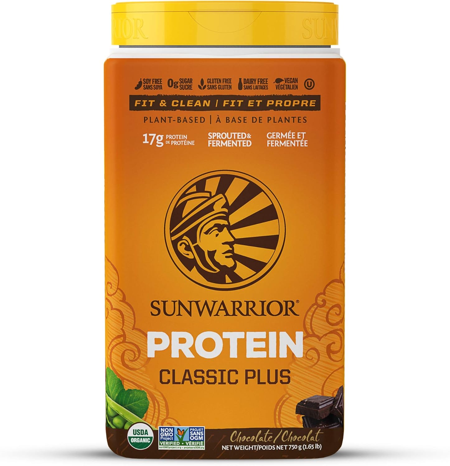 Sunwarrior Classic Plus Protein Chocolate 750 G 750 gram : Amazon.ca ...