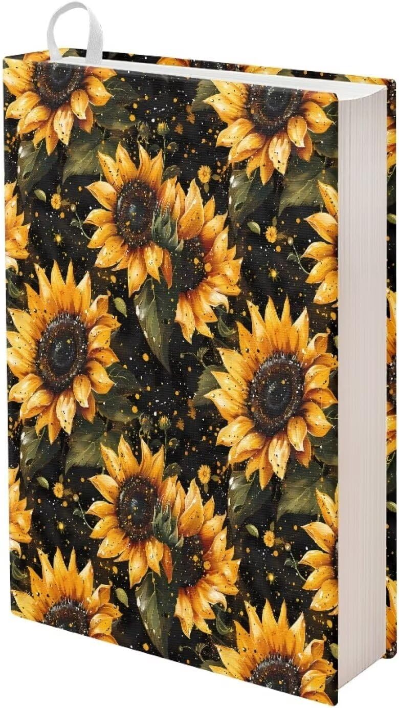 Amazon.com: Gomyblomy Sunflower Book Covers Jumbo Book Sleeves for ...