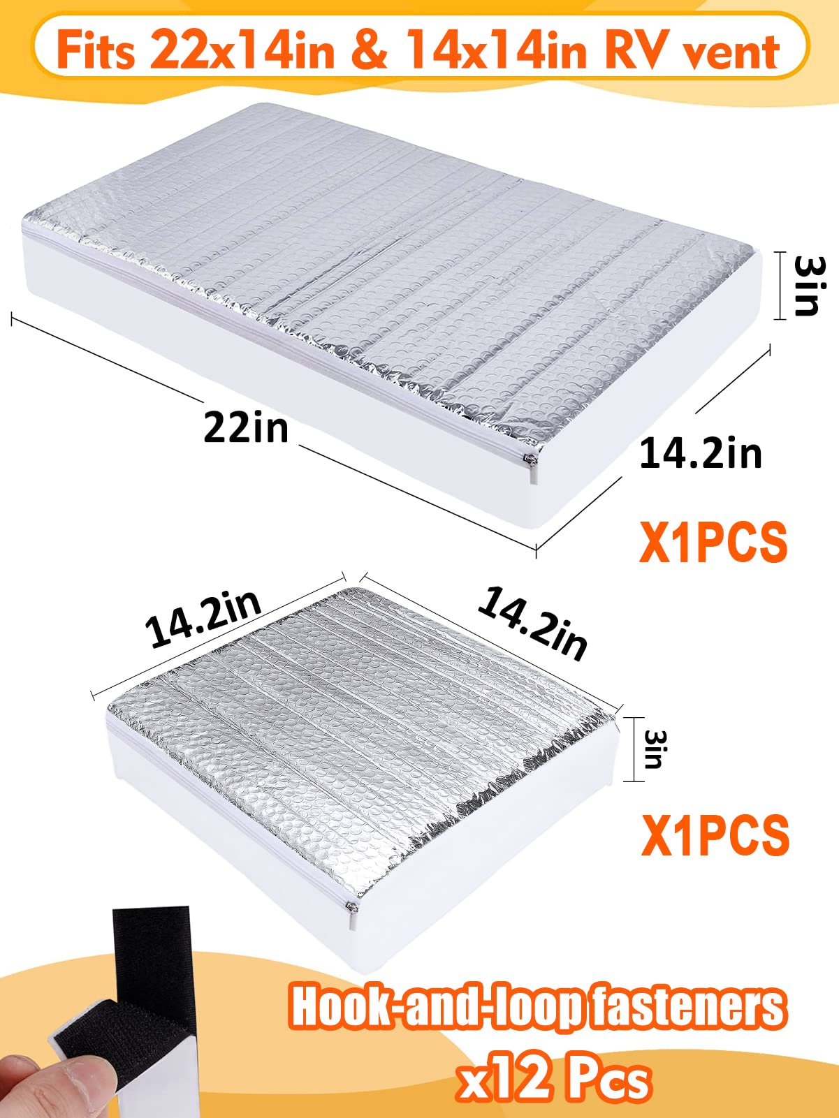 Snapklik.com : RV Skylight Insulator Cover - 14143in & 14223in RV Vent ...