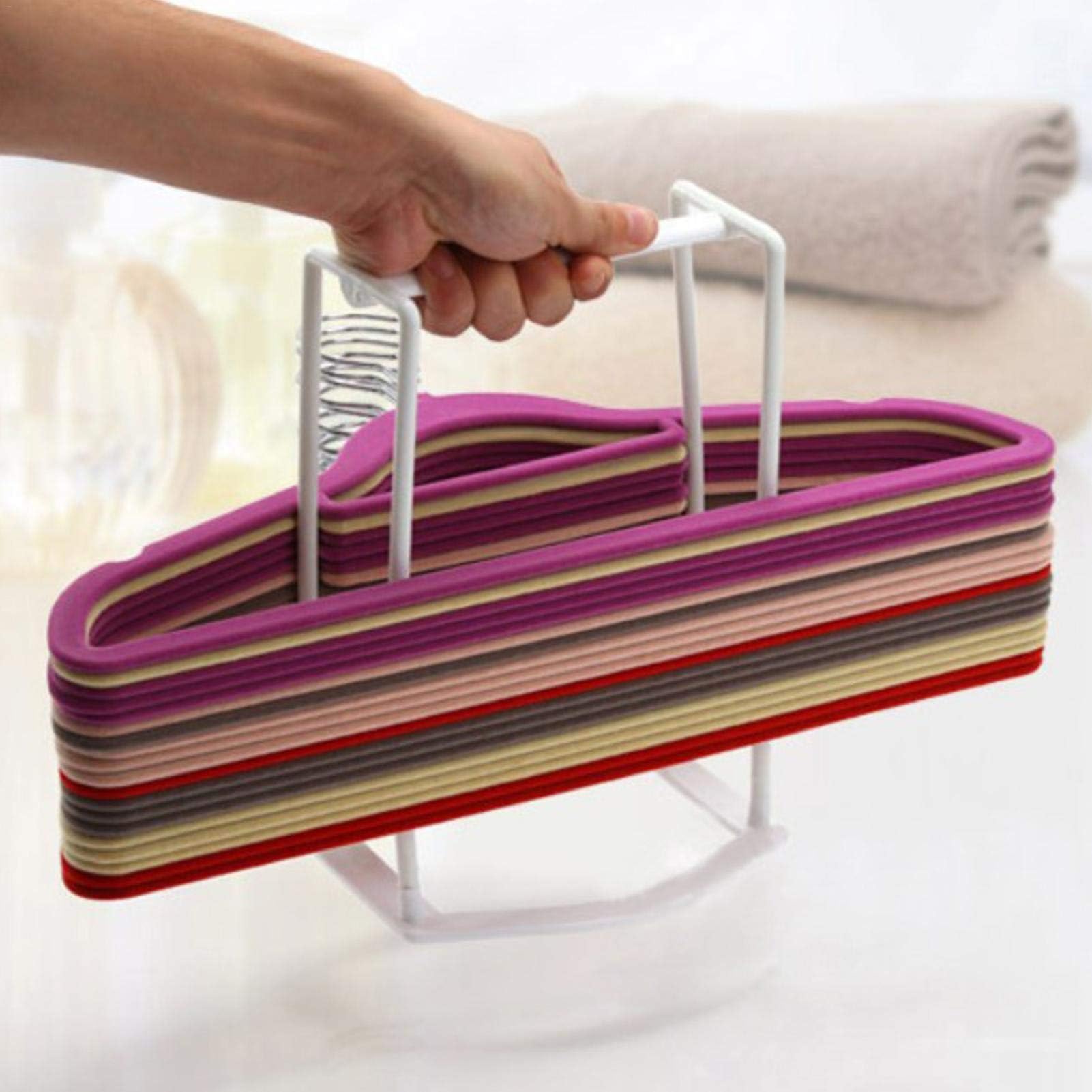 The Hanger Store Metal Coat Hanger Stacker, Clothes Hanger Storage ...