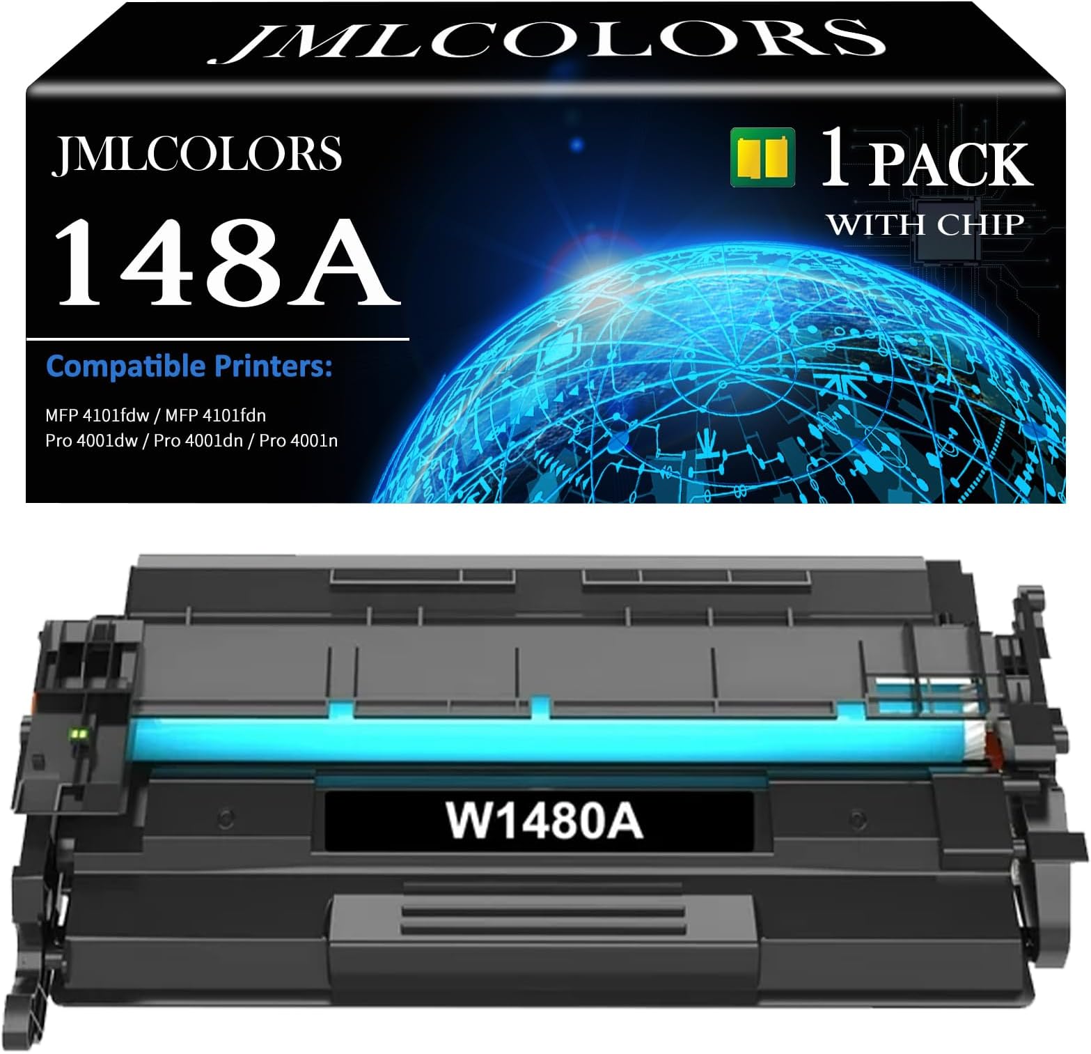148A Toner Cartridge (with Chip) Compatible Replacement for HP 148A ...