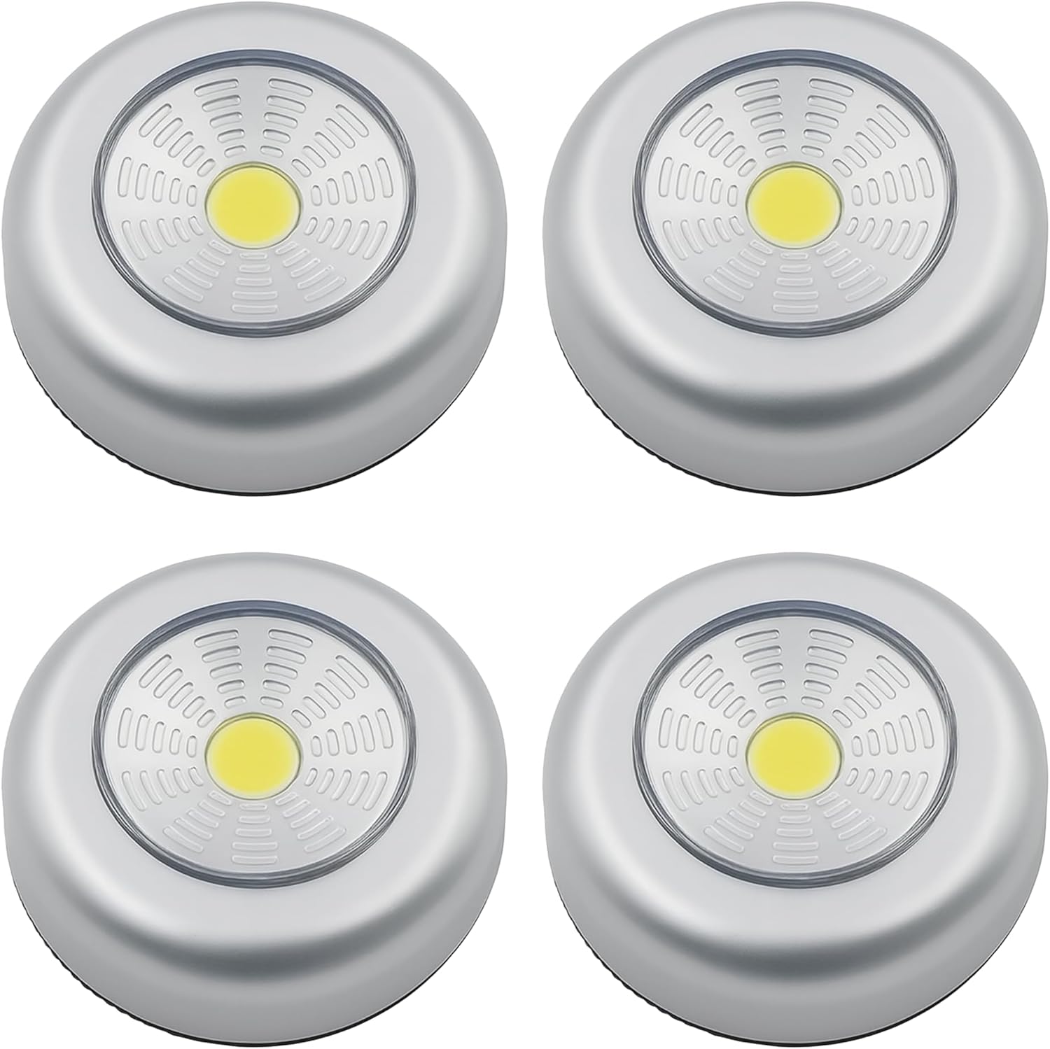 Navoys 4 Pack COB LED Battery-Powered Wireless Night Light Tap Touch ...