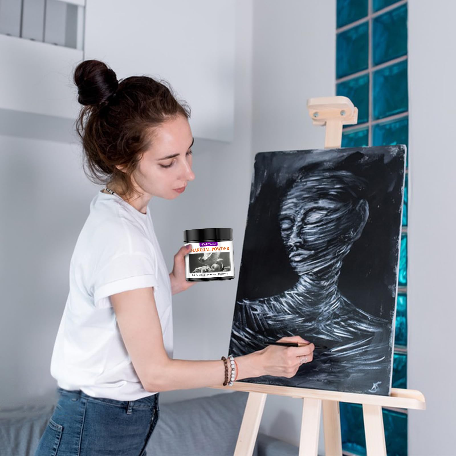 Snapklik.com : Eyaeyao Premium Charcoal Powder For Drawing And Art ...