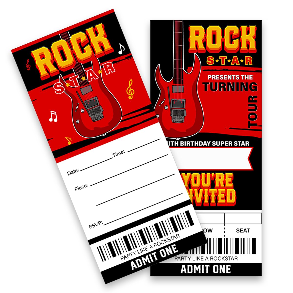 Invitaciones De Estrella De Rock Vip Hip Hop, Retro, Neon, VIP PASS,
