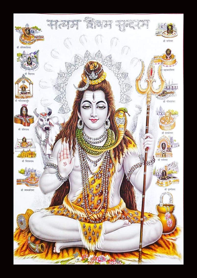 Suninow Shiv ji Photo Frame | god Goddess Big Size Photo Frame | god ...