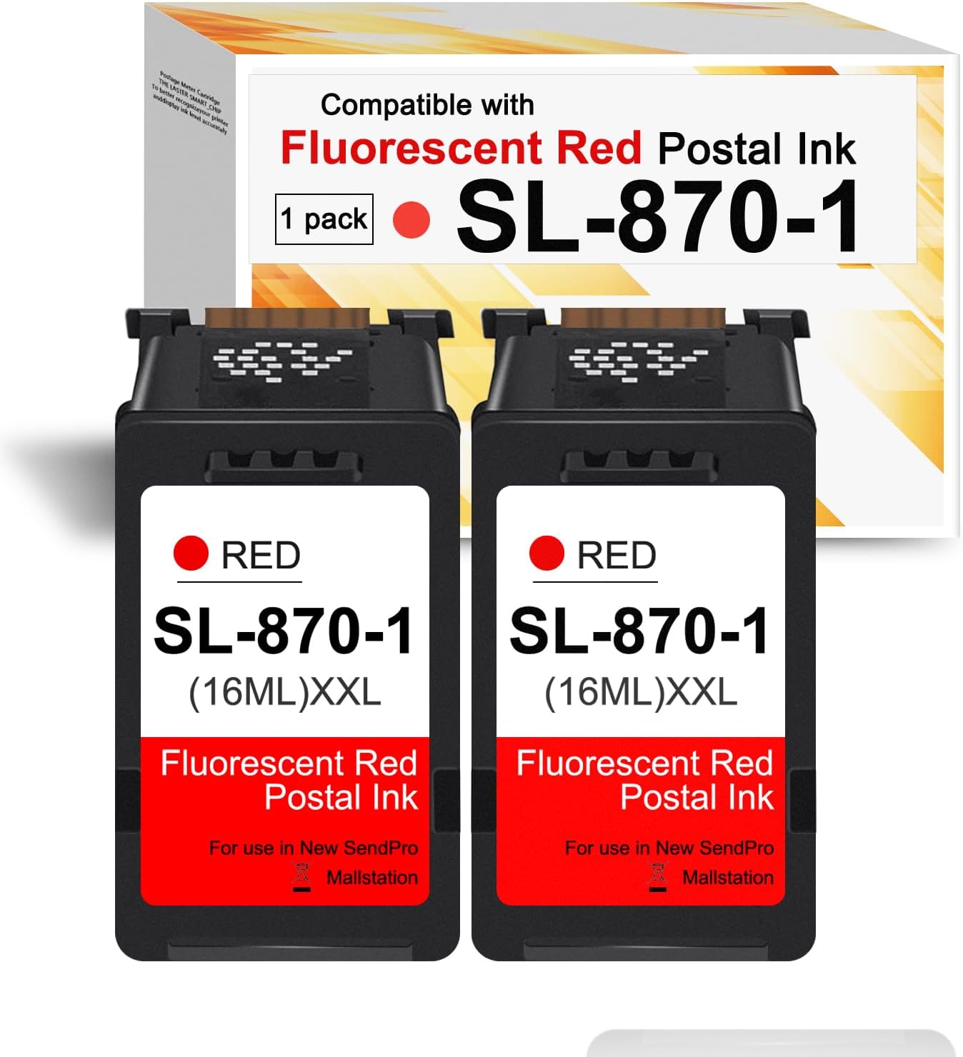 Amazon.com: DMAOCO High Capacity SL-870-1 XXL Red Ink Cartridge Compatible SL8701 XXL ...